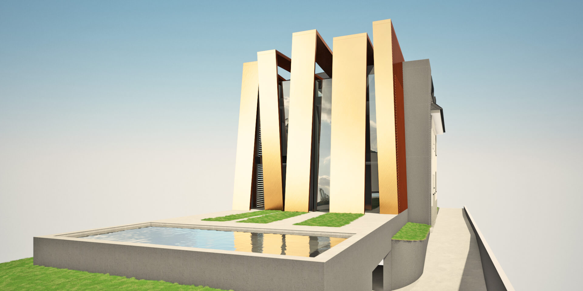 Épületbővítés vázlat - SA7 - benyei.hu